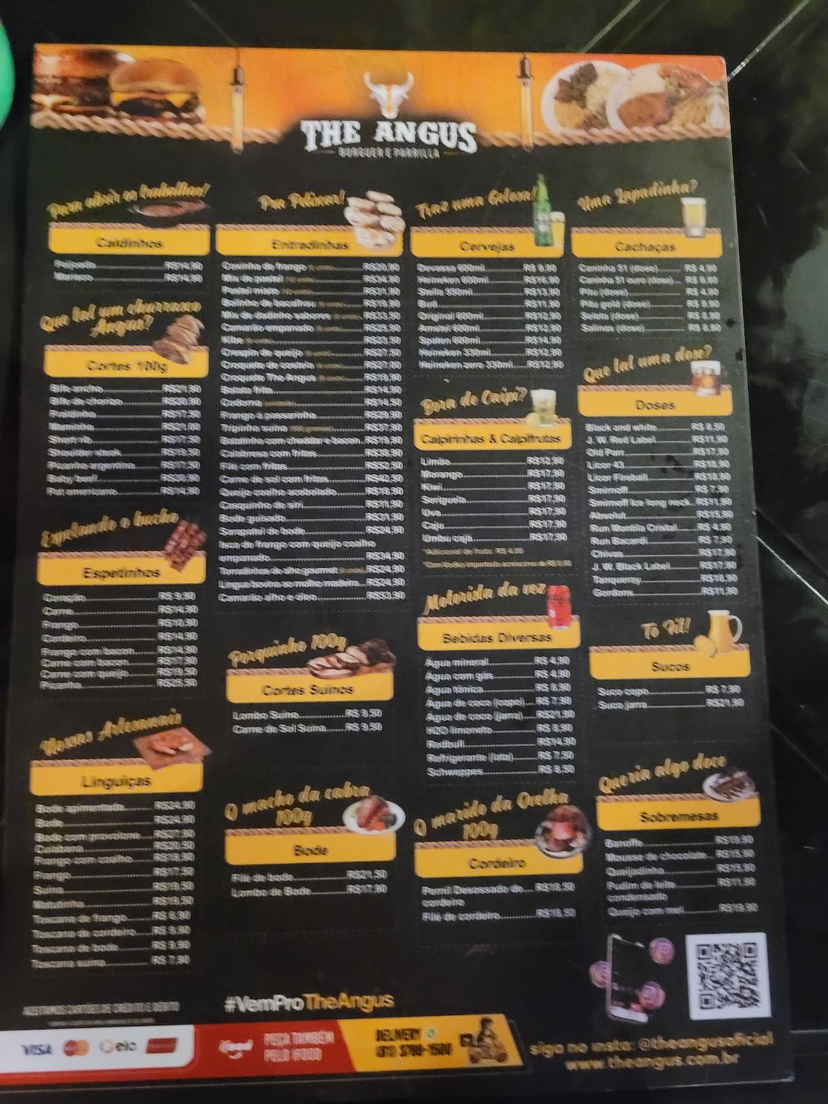 Menu em The Angus - Unidade Casa Amarela restaurante, Recife