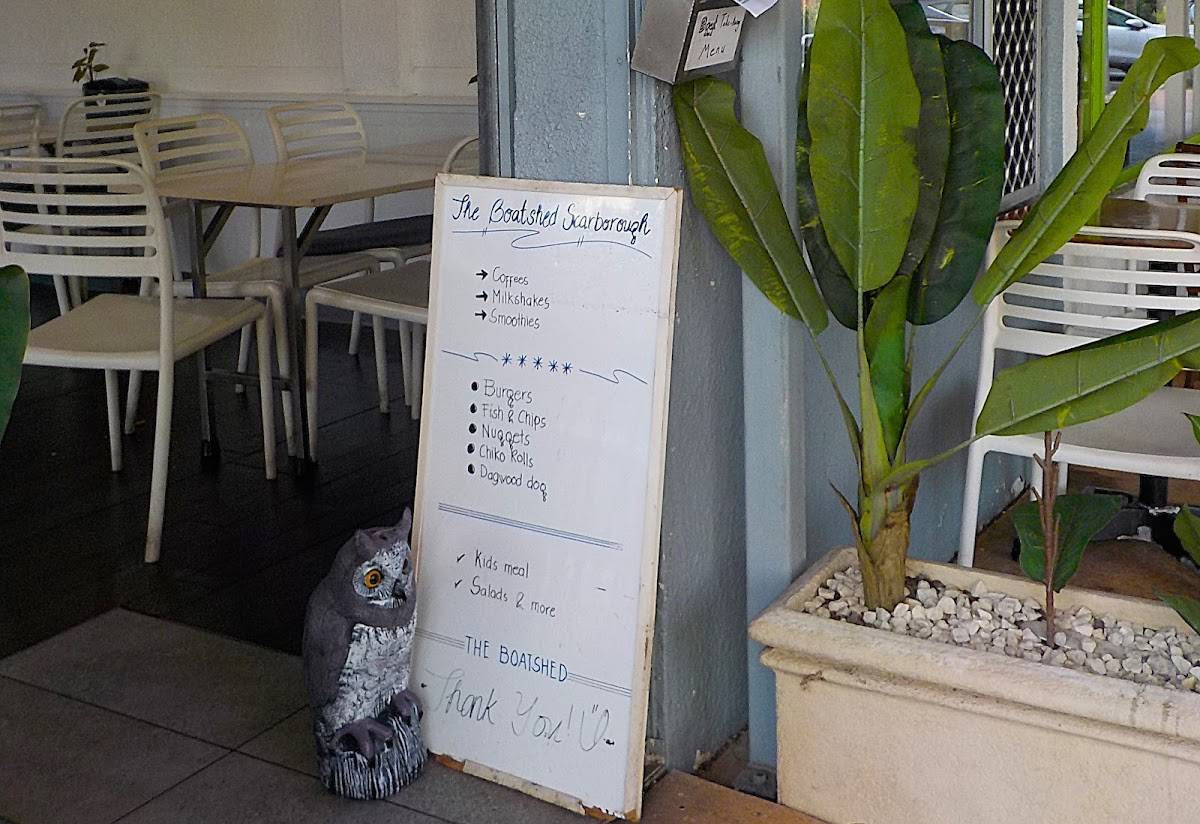 Menu at The Boat Shed Scarborough restaurant, Scarborough