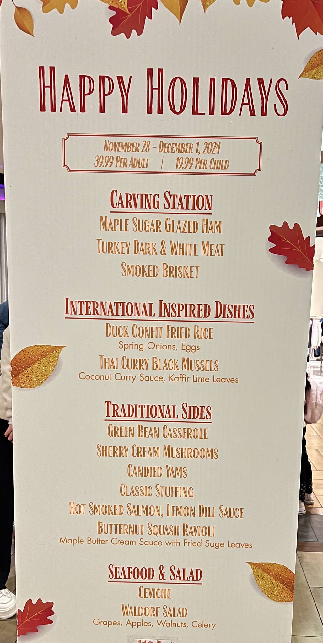 Carta del pub y bar The Buffet at Excalibur, Las Vegas, 3850 S Las ...