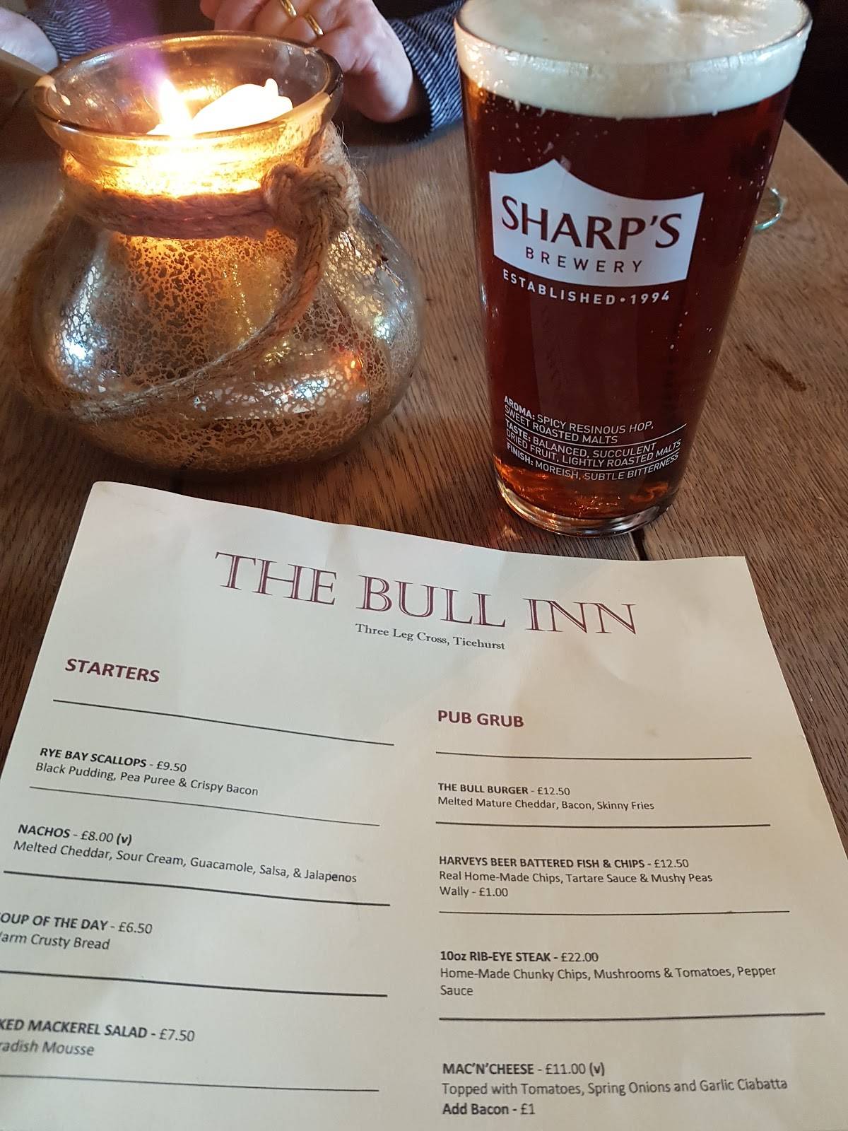 Menu at The Bull Inn Ticehurst pub & bar, Wadhurst