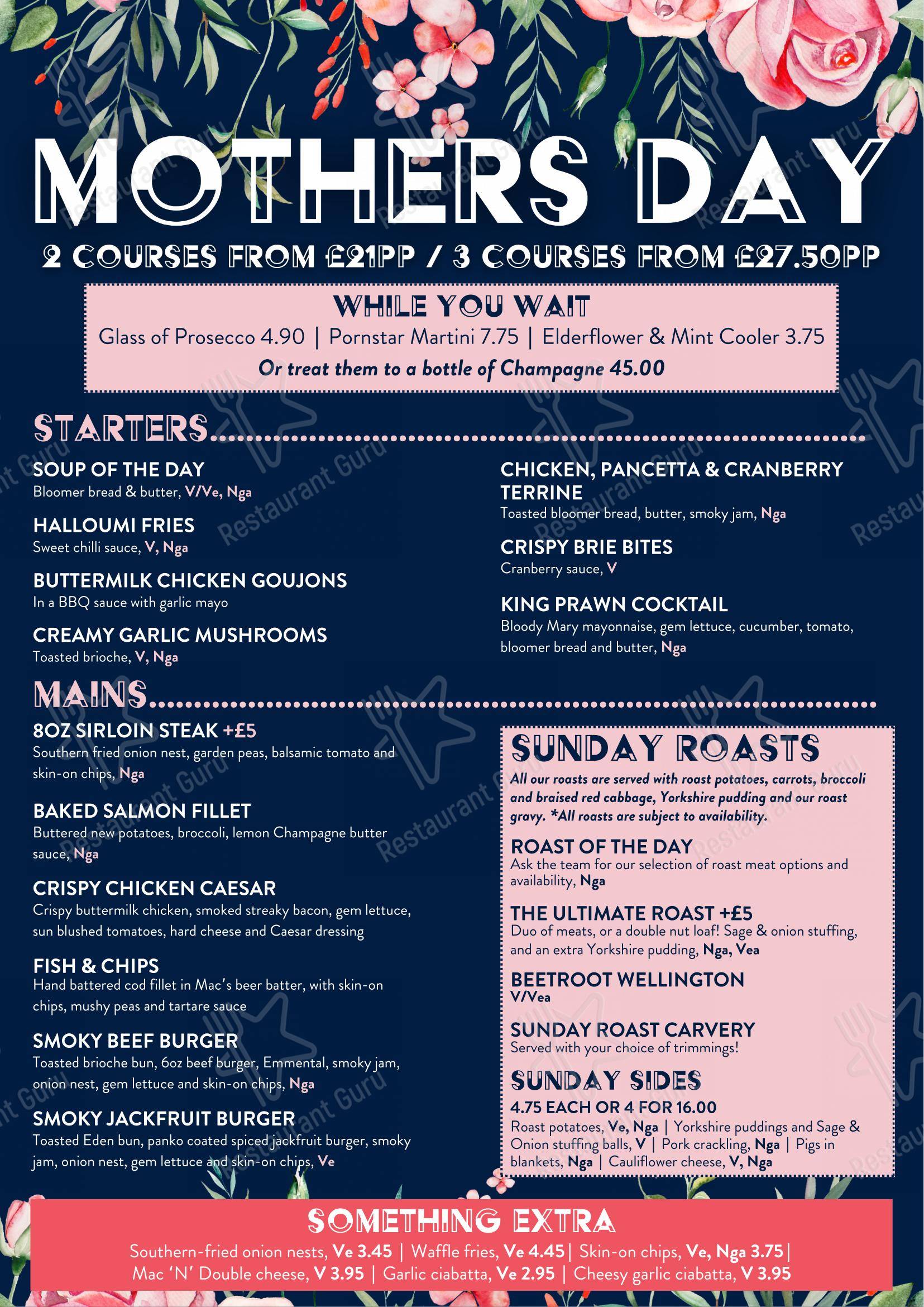 Menu at Bull pub & bar, Broxbourne