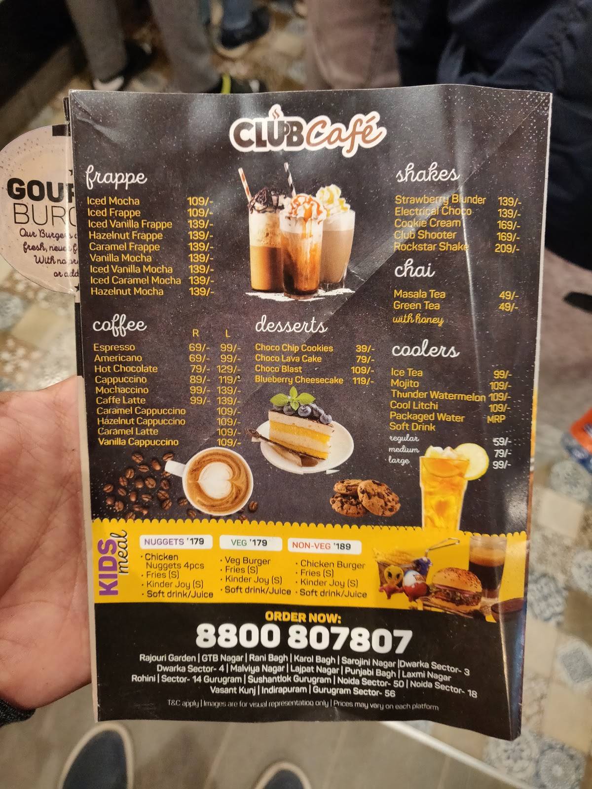 Menu at The Burger Club, Faridabad, 98WF+36F Huda Market