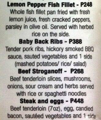 Menu at The Burgery restaurant, Taguig, G3P2+FP2