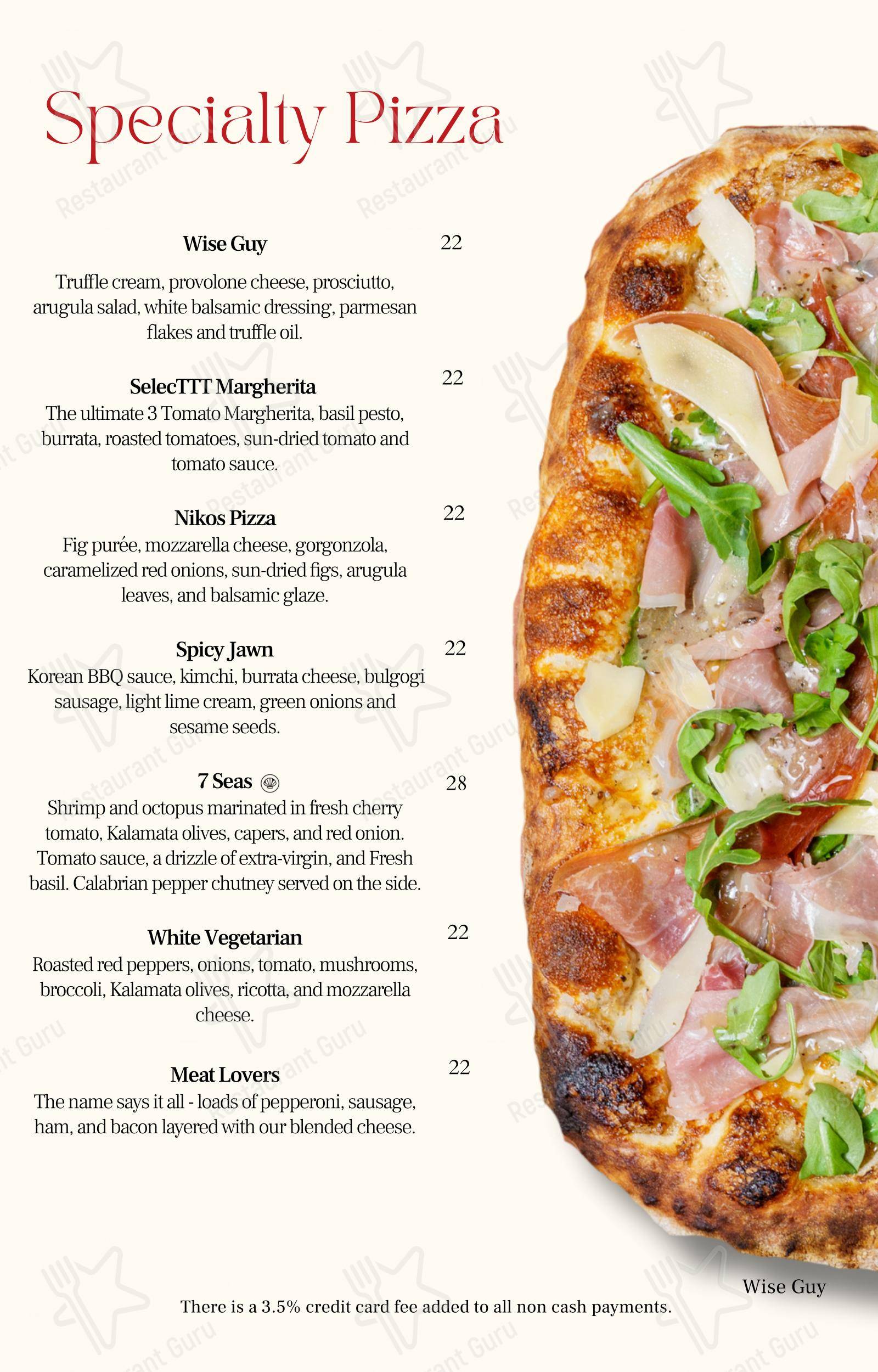 Menu at The Cage in Audubon restaurant, West Norriton
