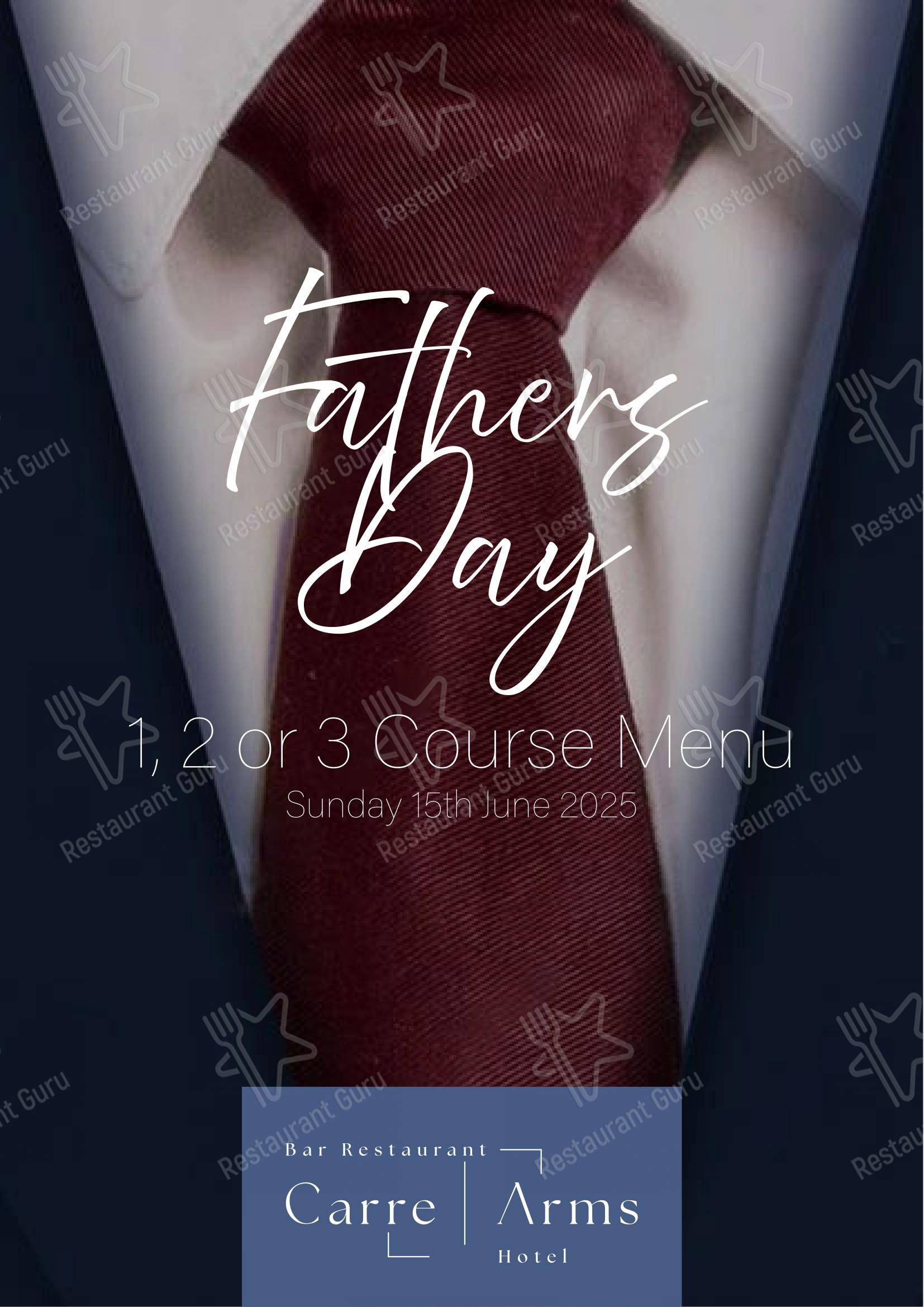 Menu at The Carre Arms Hotel and Restaurant, Sleaford