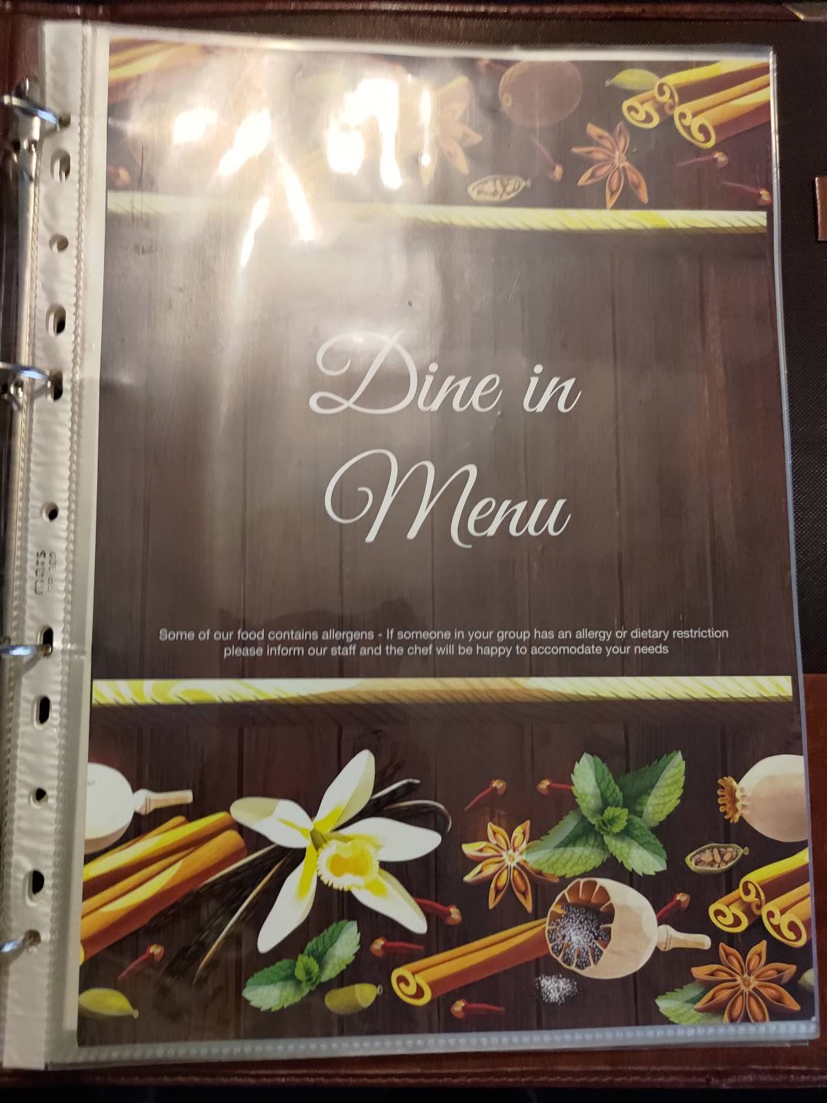 Menu at The Cinnamon Club Indian Fusion Cuisine, Auckland