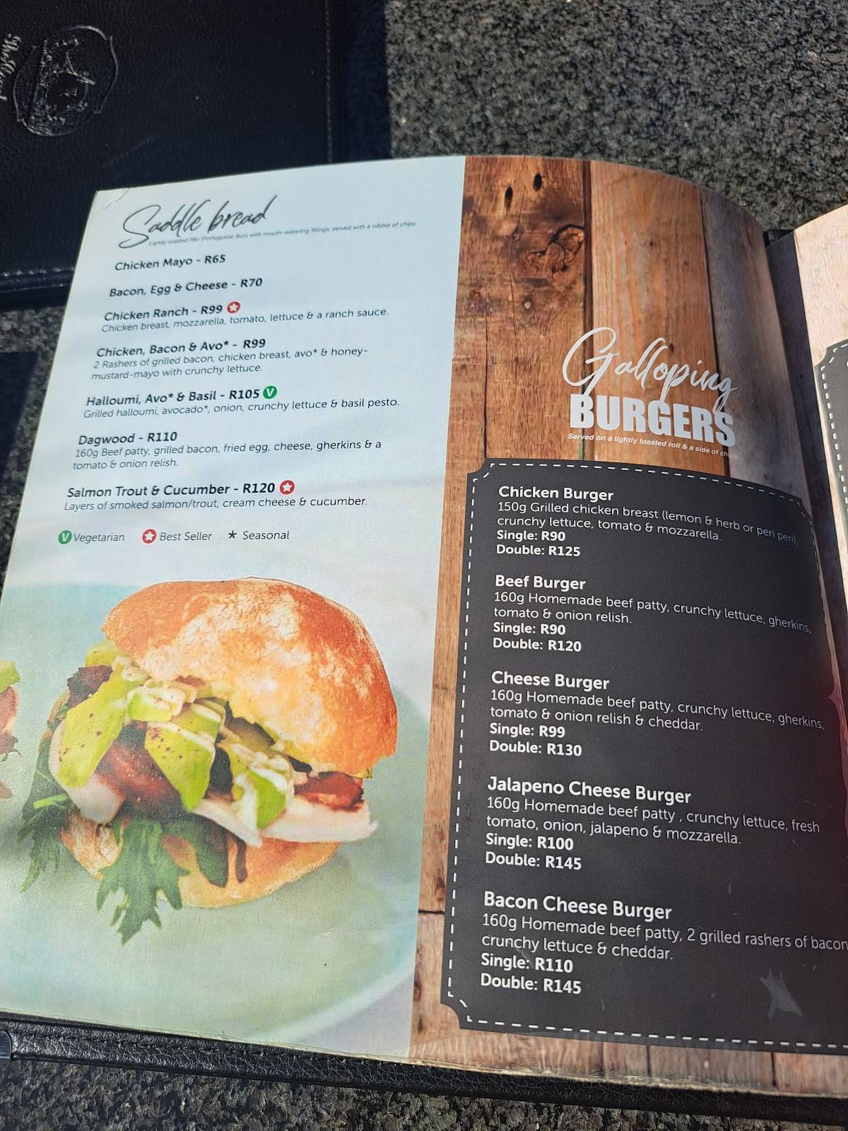 Menu at The Coachman Restaurant, Dullstroom