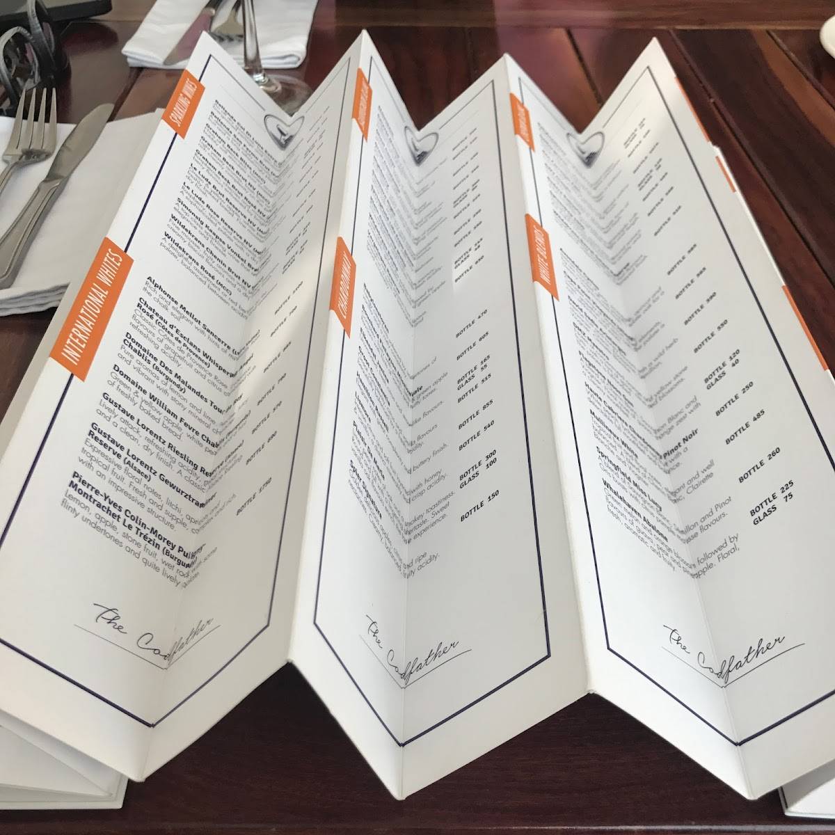 Menu at The Codfather Sandton restaurant, Sandton, 3 Stan Rd