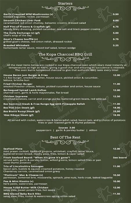 Menu at The Counting House pub & bar, Cleethorpes