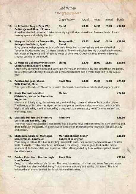 Menu at The Counting House pub & bar, Cleethorpes