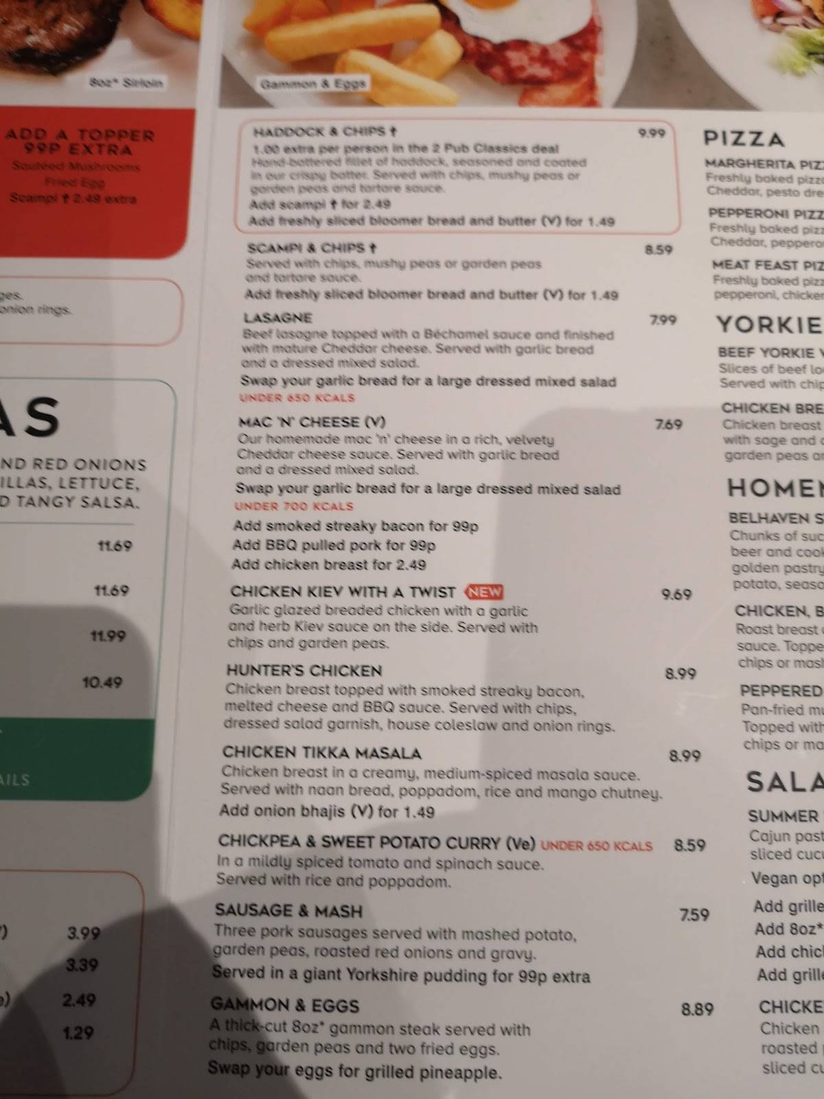Menu at The Craig Dhu pub & bar, Paisley