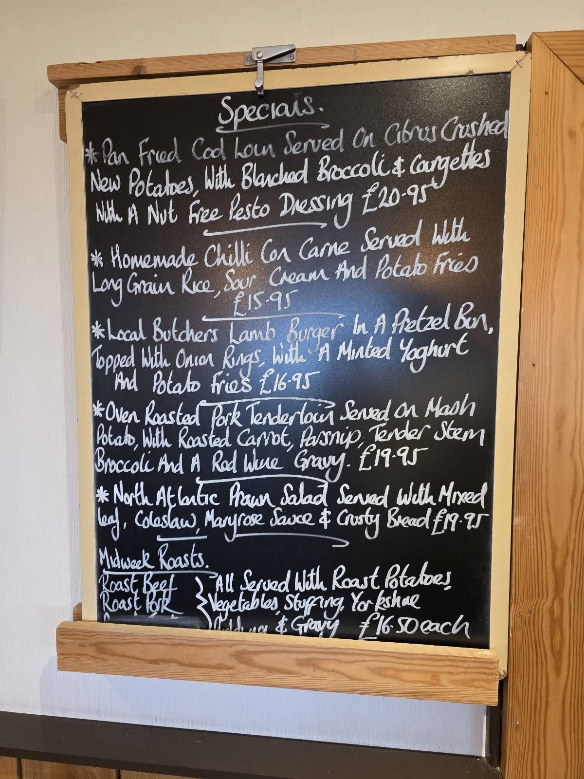 Menu at The Culver Haven Inn pub & bar, Yaverland