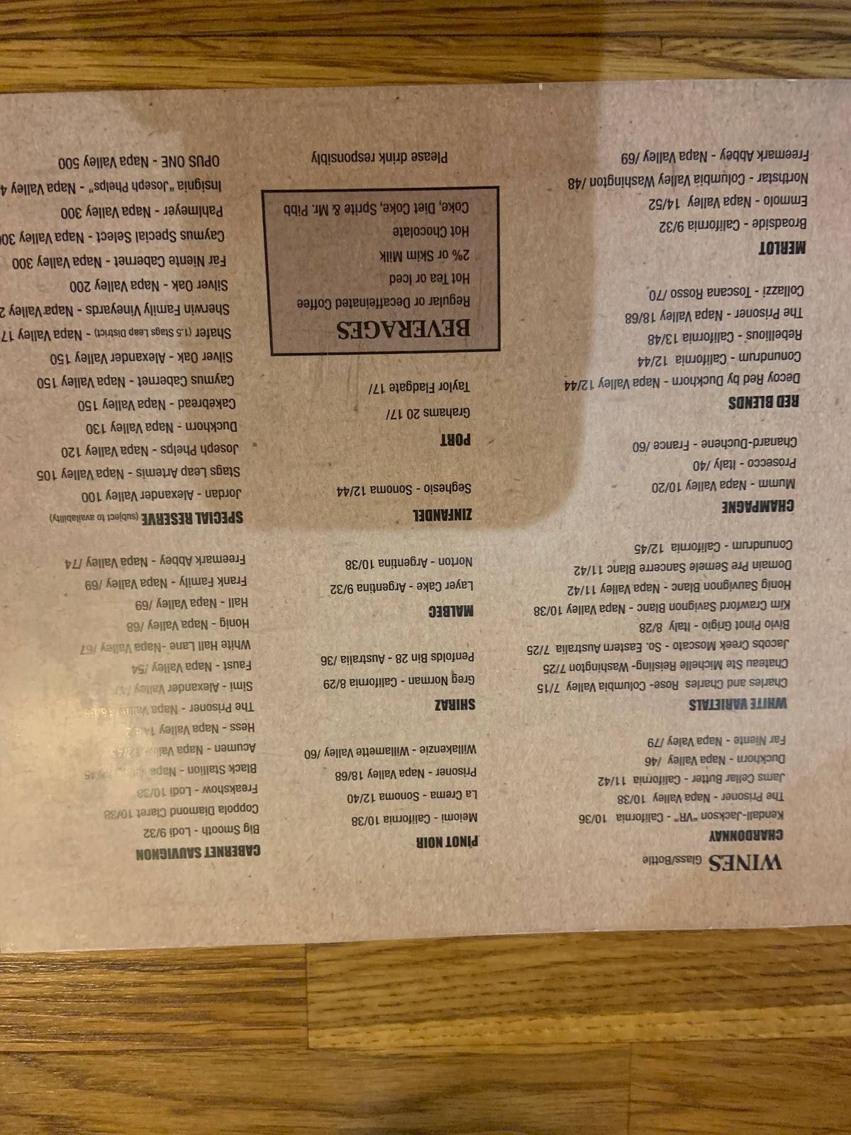Menu at The Drover pub & bar, Omaha, S 73rd St