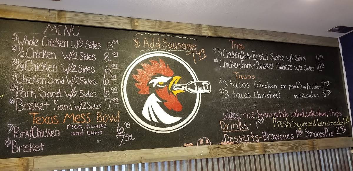 Menu at The Drunken Chicken BBQ, Mission