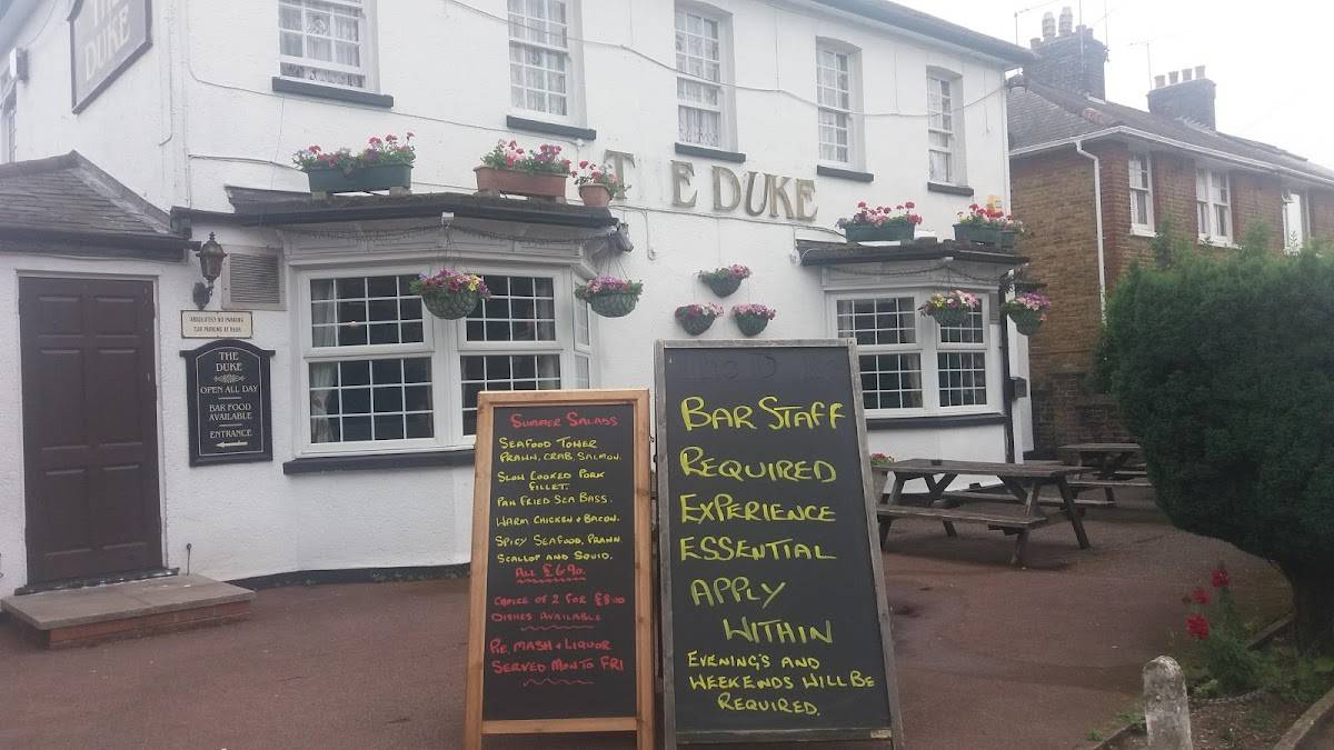 Menu at The Duke pub & bar, Wickford