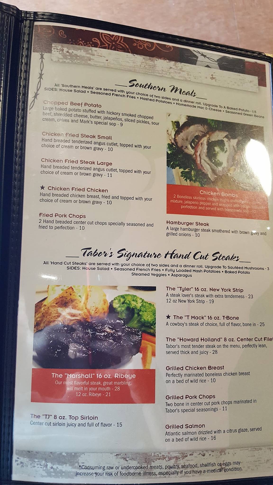 Menu at The Feed Store SteakHouse, Crockett, E Loop 304 Suite A
