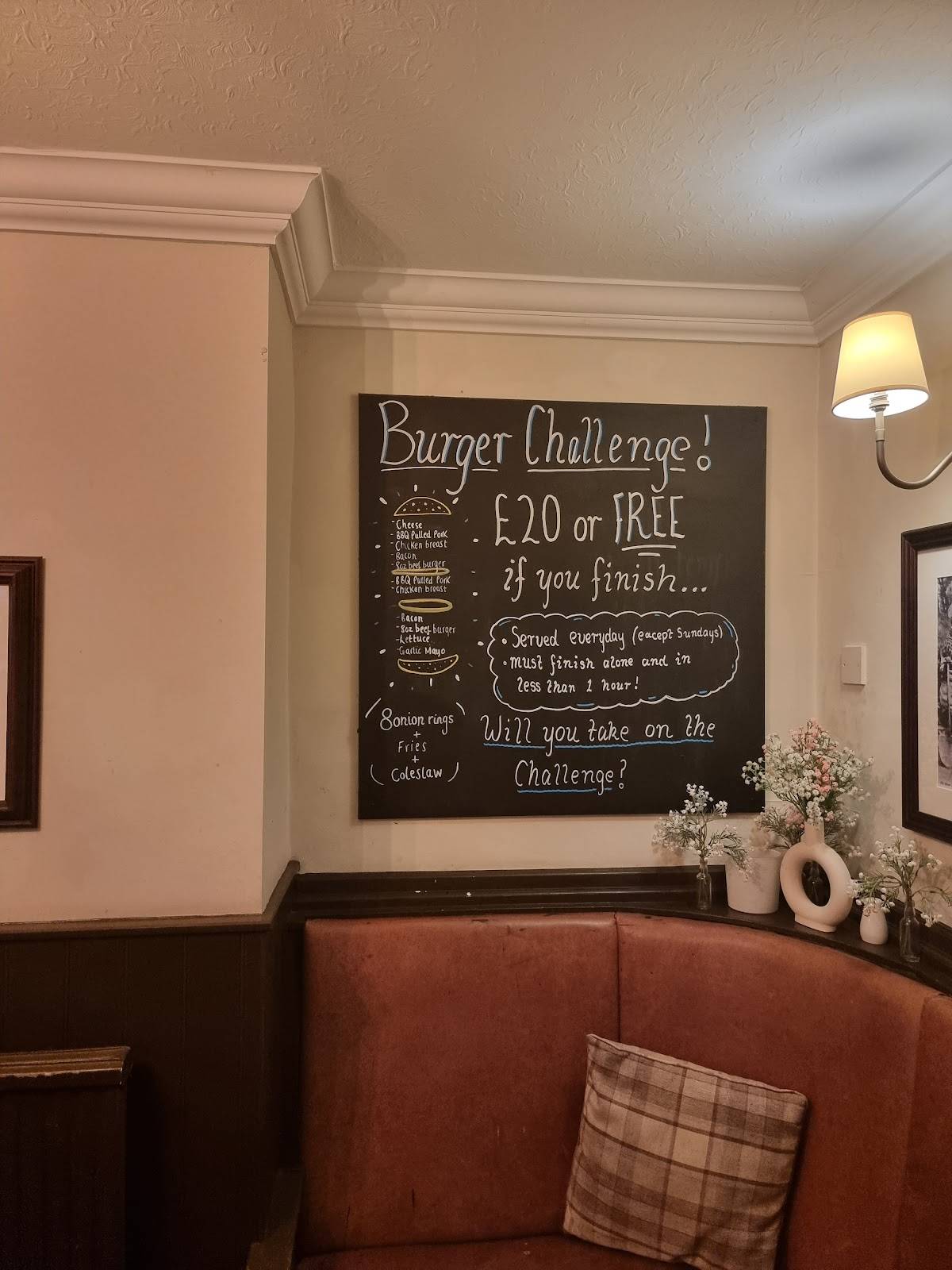 Menu at The Foresters Arms restaurant, Wigan, 41 Shevington Moor