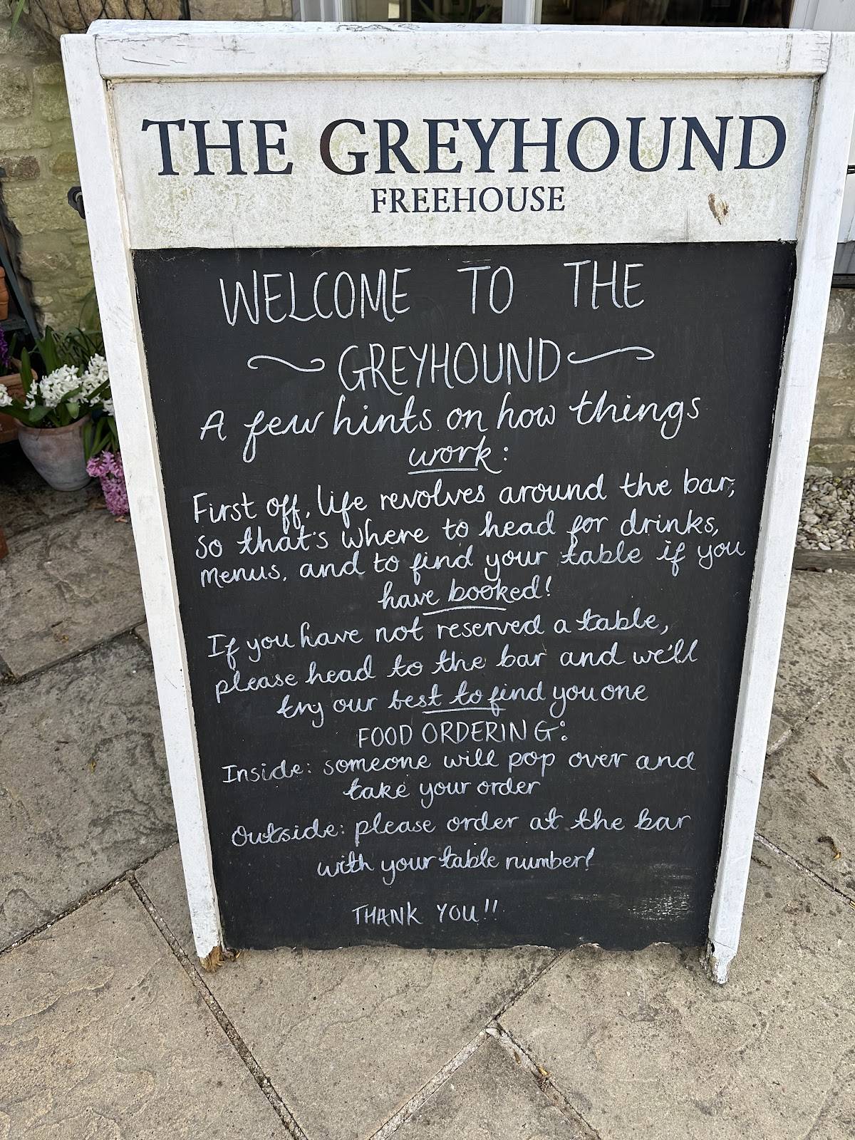 Menu at The Greyhound pub & bar, Abingdon