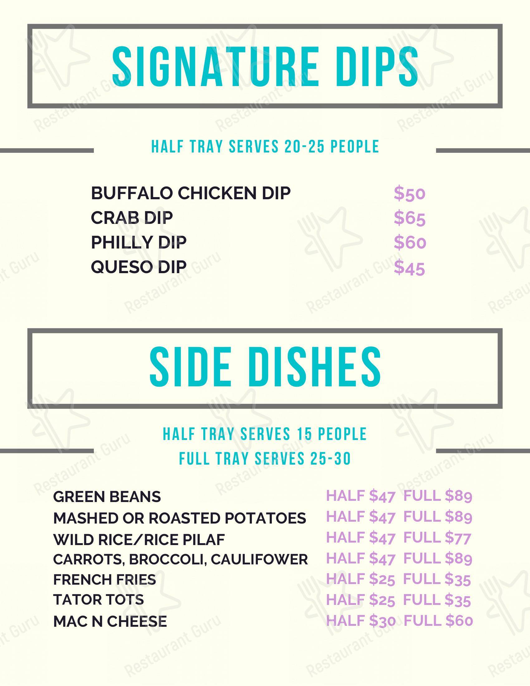 Menu at The Grumpy Monk Broadway restaurant, Myrtle Beach
