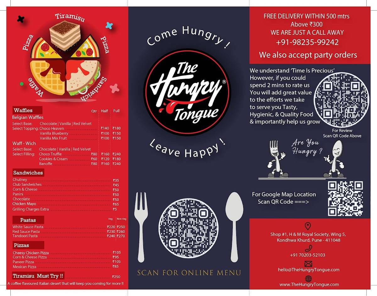 Menu at The Hungry Tongue, Pune