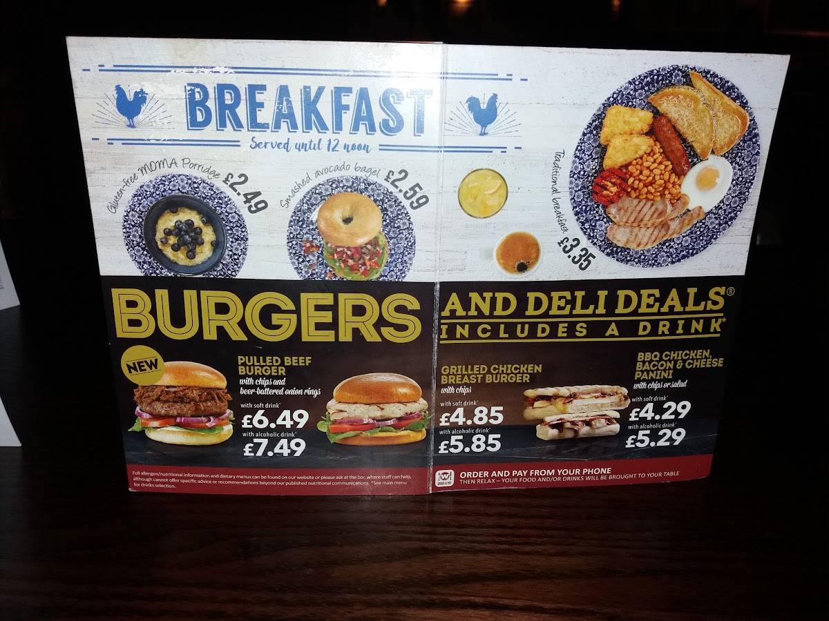 Menu at The Isaac Wilson pub & bar, Middlesbrough