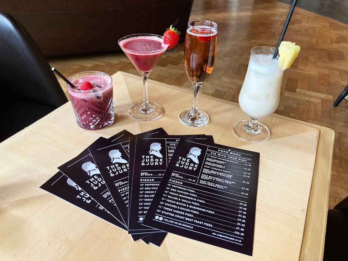 Menu at The Judge and Jury pub & bar, Stafford
