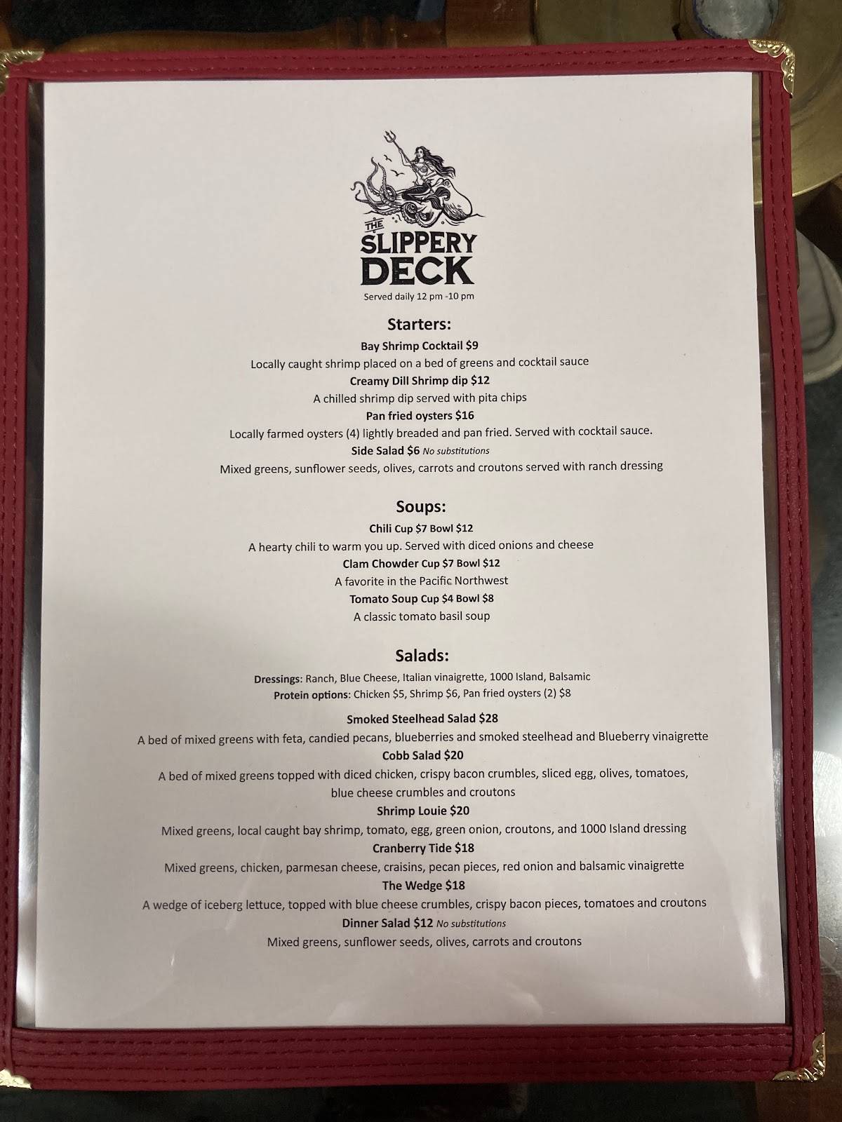 Menu at The King Tide pub & bar, Westport
