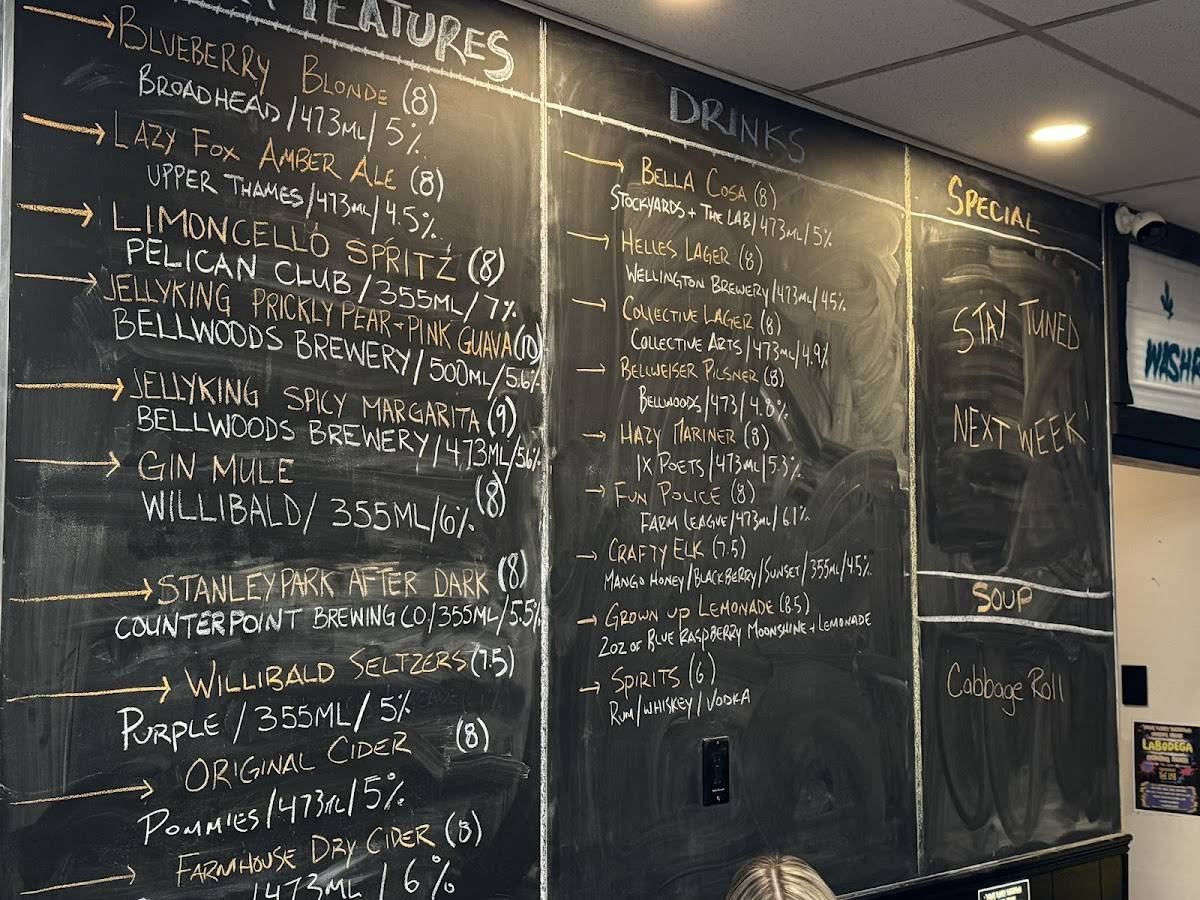 Menu at The Lab Street Eats restaurant, Kitchener