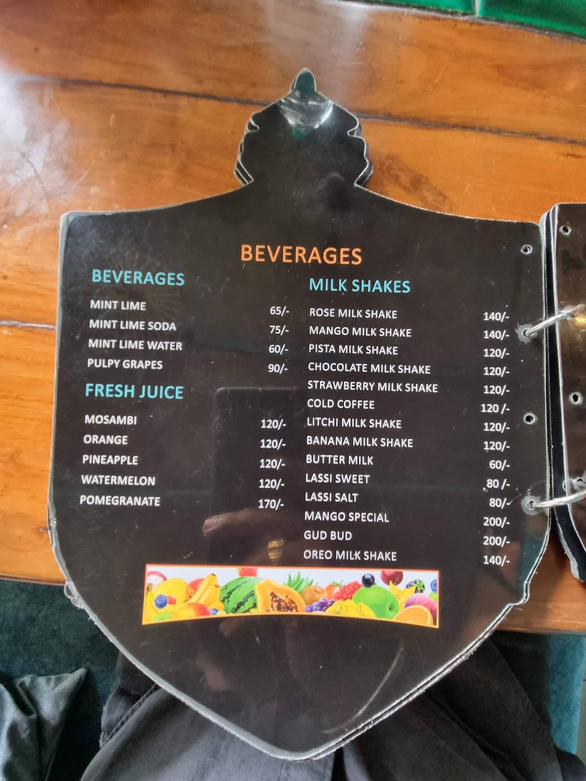Menu at The LightHouse Restaurant, Bengaluru