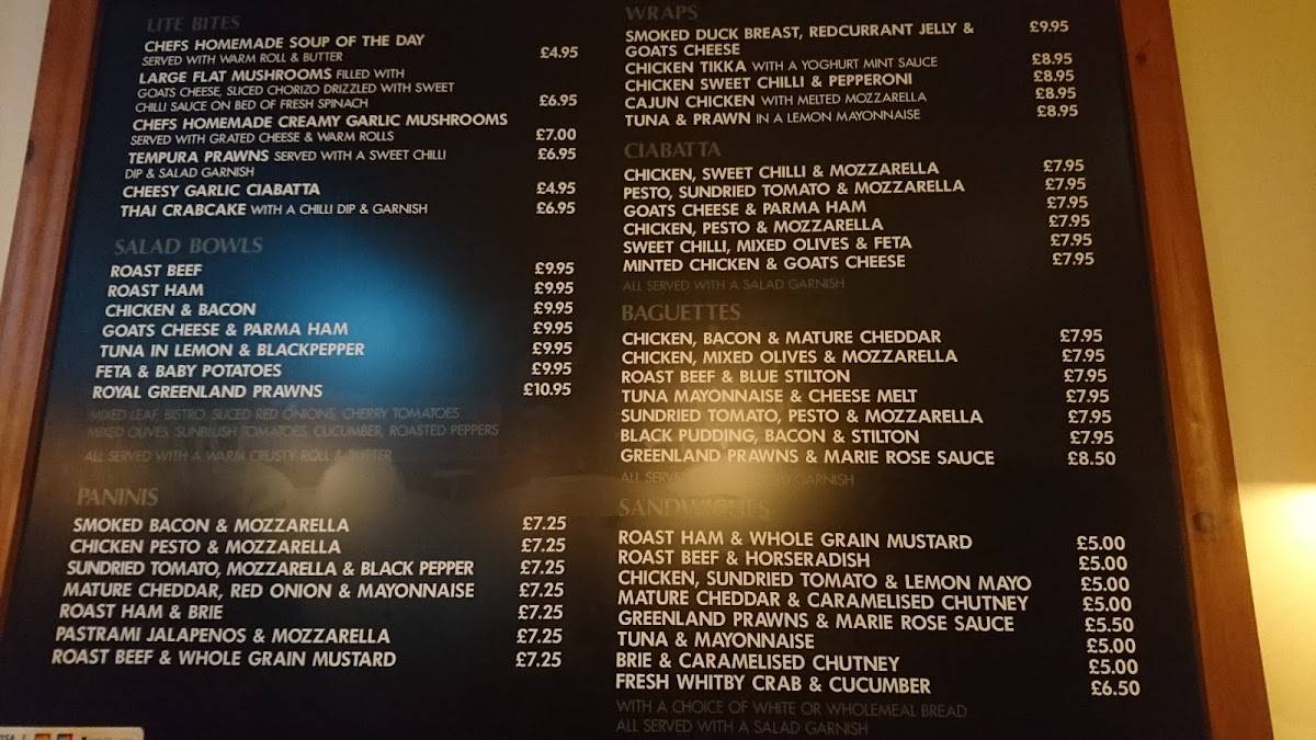 Menu at The Little Bridge pub & bar, Huddersfield