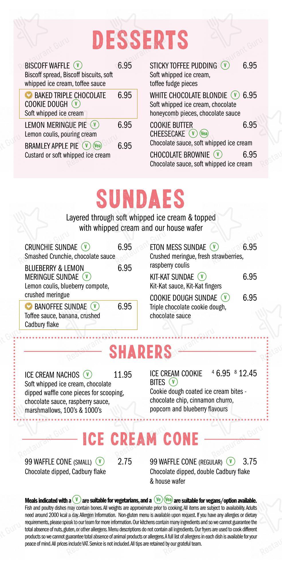 Menu at Millstream pub & bar, Hitchin