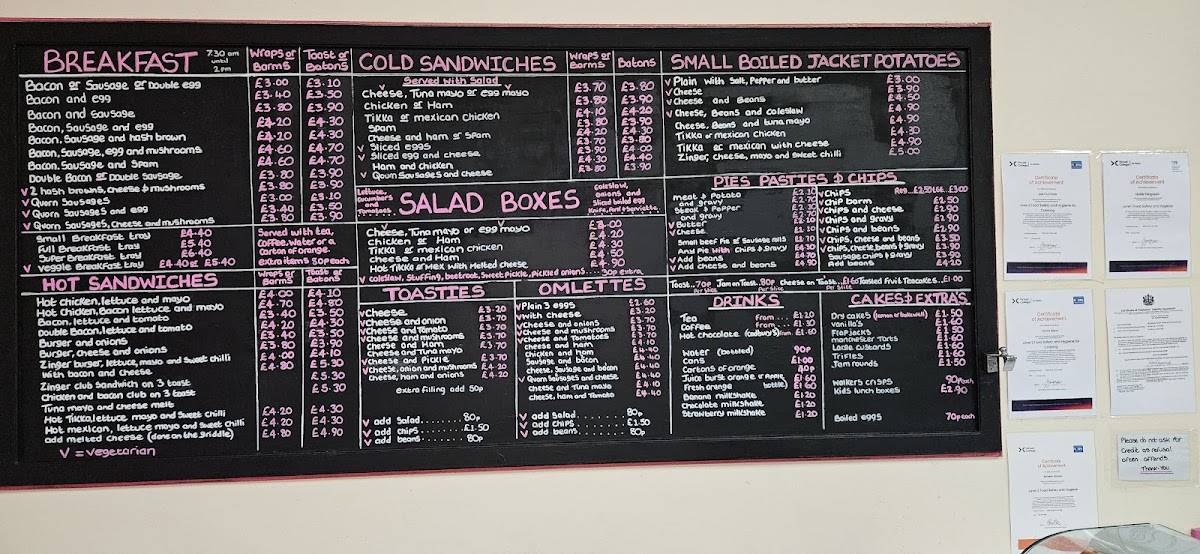 Menu at The New Butty Shop fast food, Preston