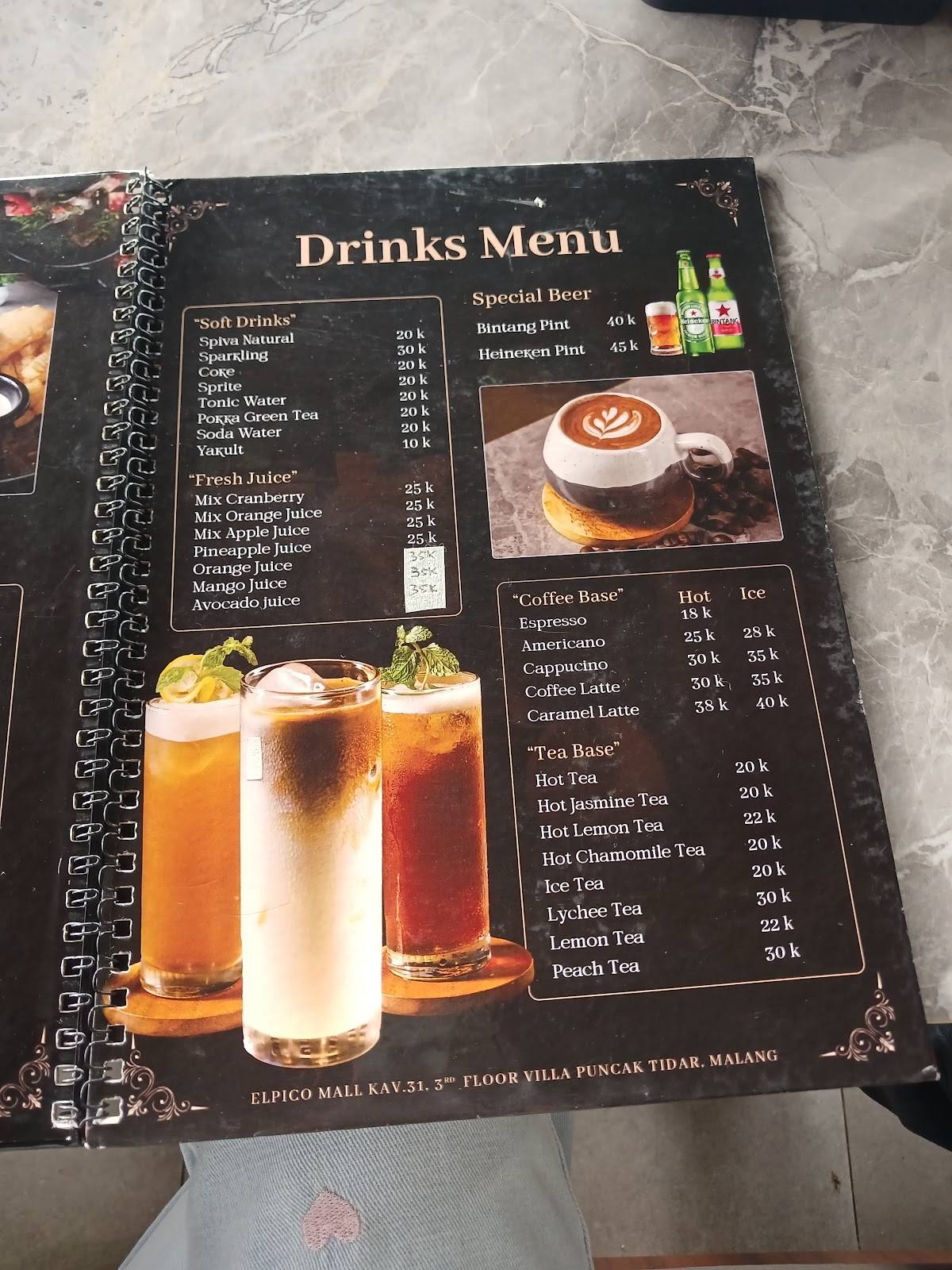 Menu at The Noire Lounge Malang - Social & Dining Place restaurant ...
