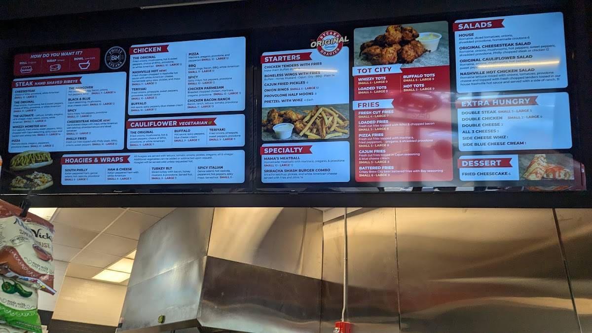 Menu at The Original Steaks and Hoagies - Belden Village restaurant, Canton