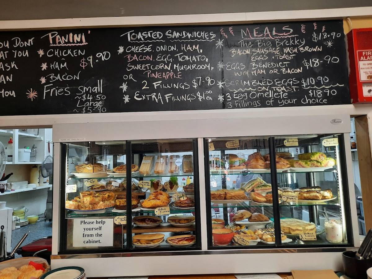 Menu at The Parson Bird cafe, Hawera