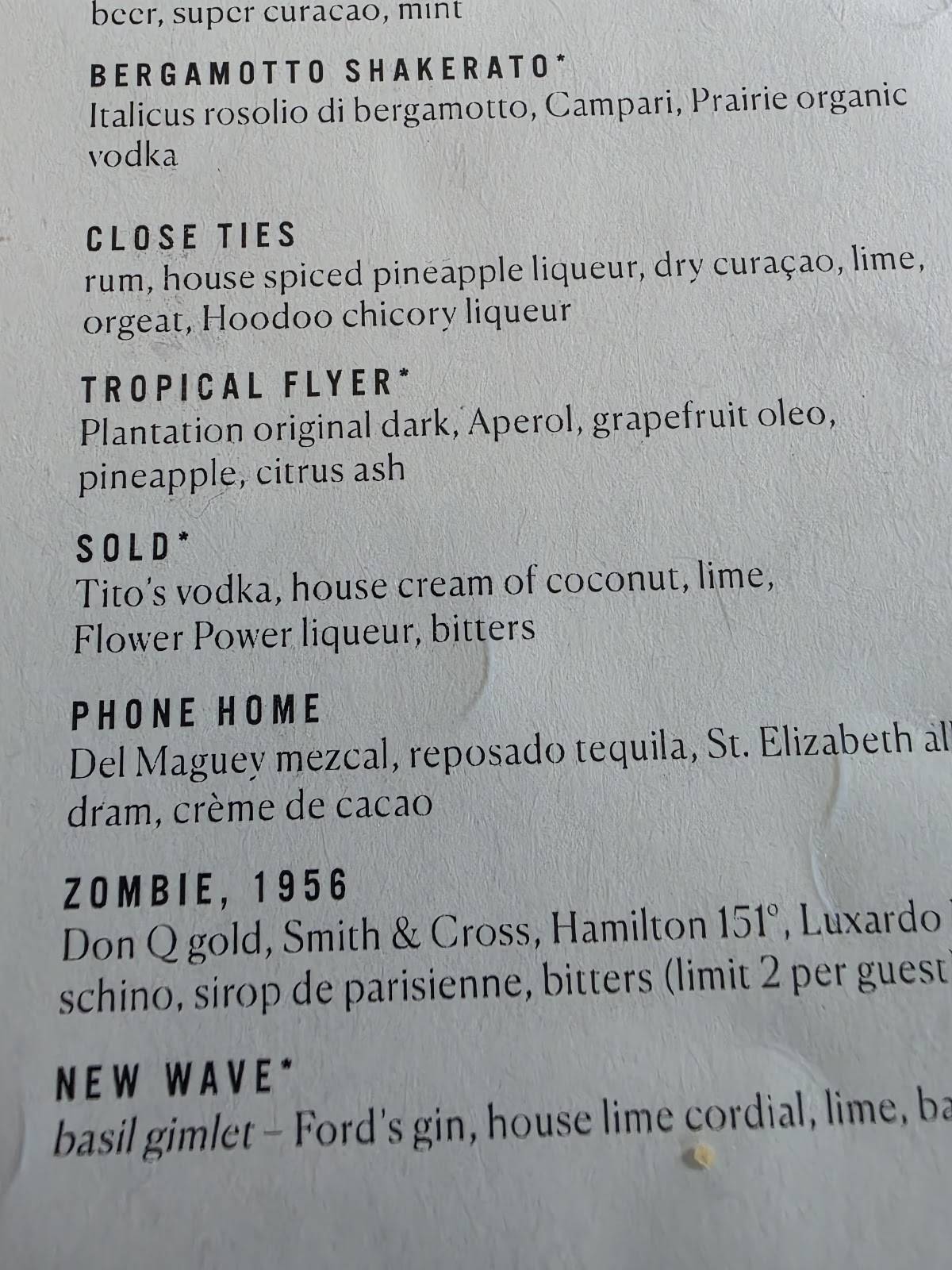 Menu at The Pine Room pub & bar, Prospect