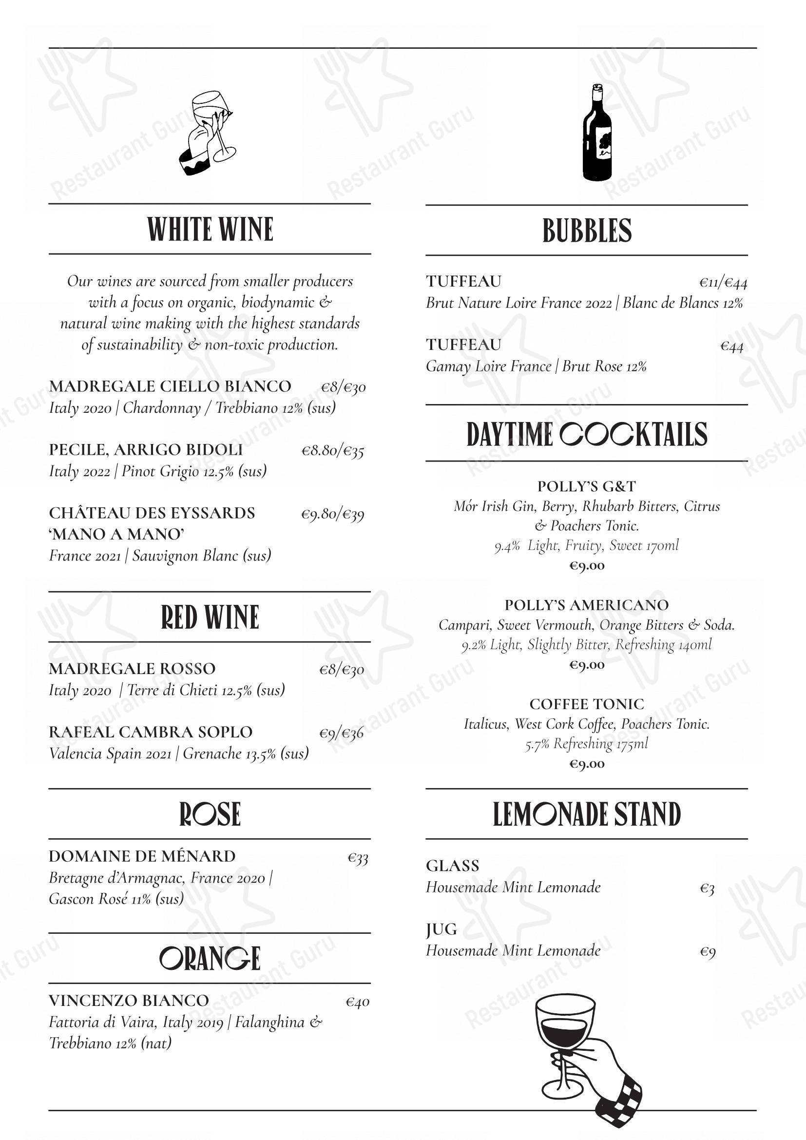 Menu at The Ross pub & bar, Killarney