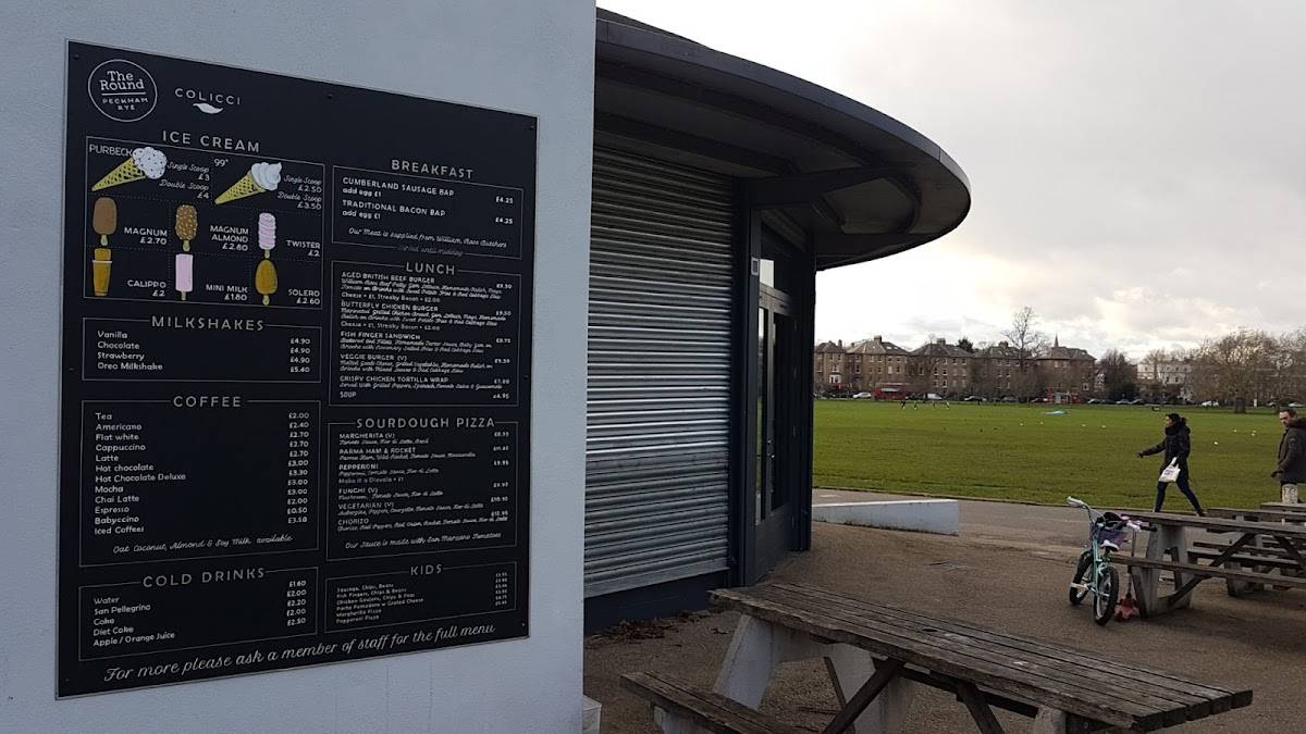 Menu at The Round - Peckham Rye pub & bar, London