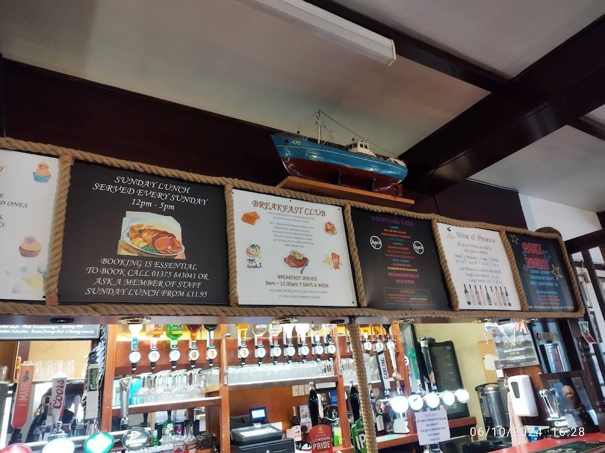 Menu at The Ship pub & bar, Tilbury
