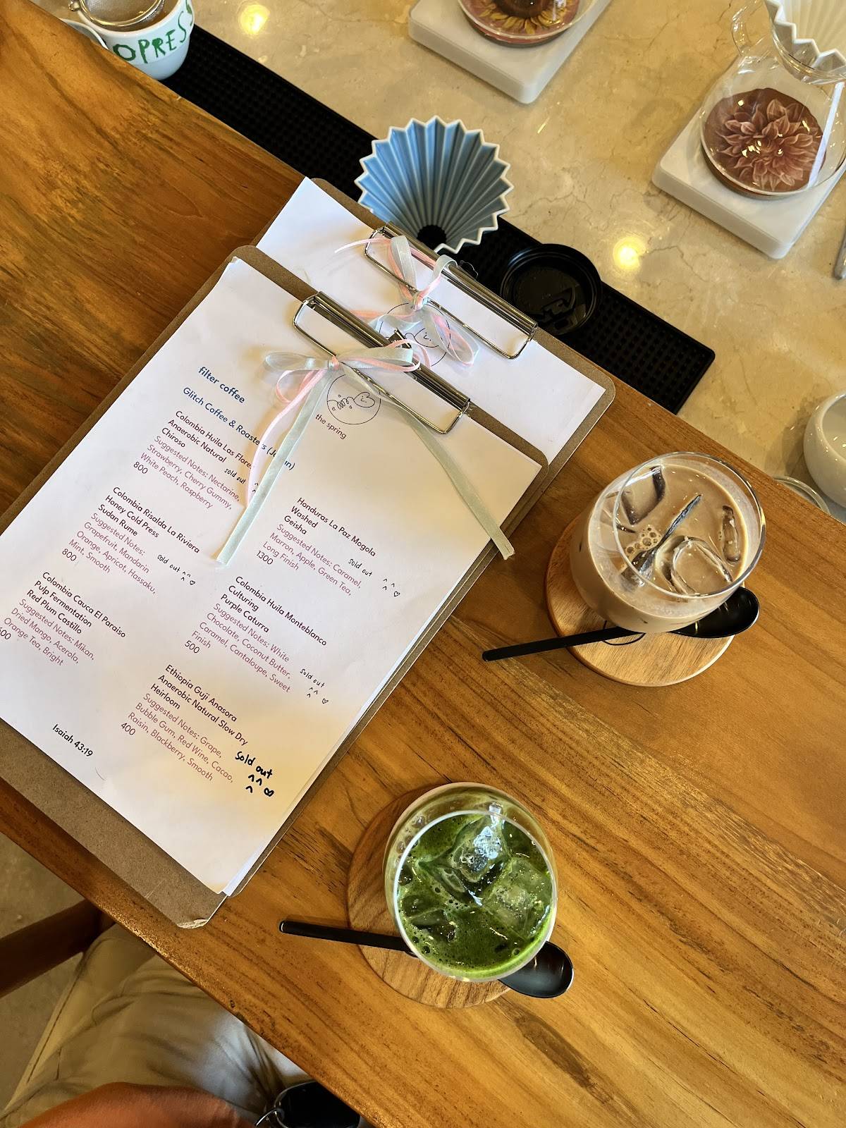 Menu at The Spring, Cebu City