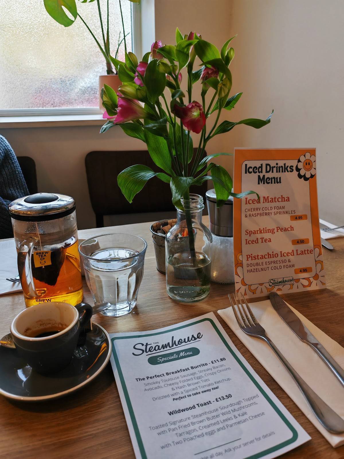 Menu at The Steamhouse Bakery, Redditch, Evesham Rd