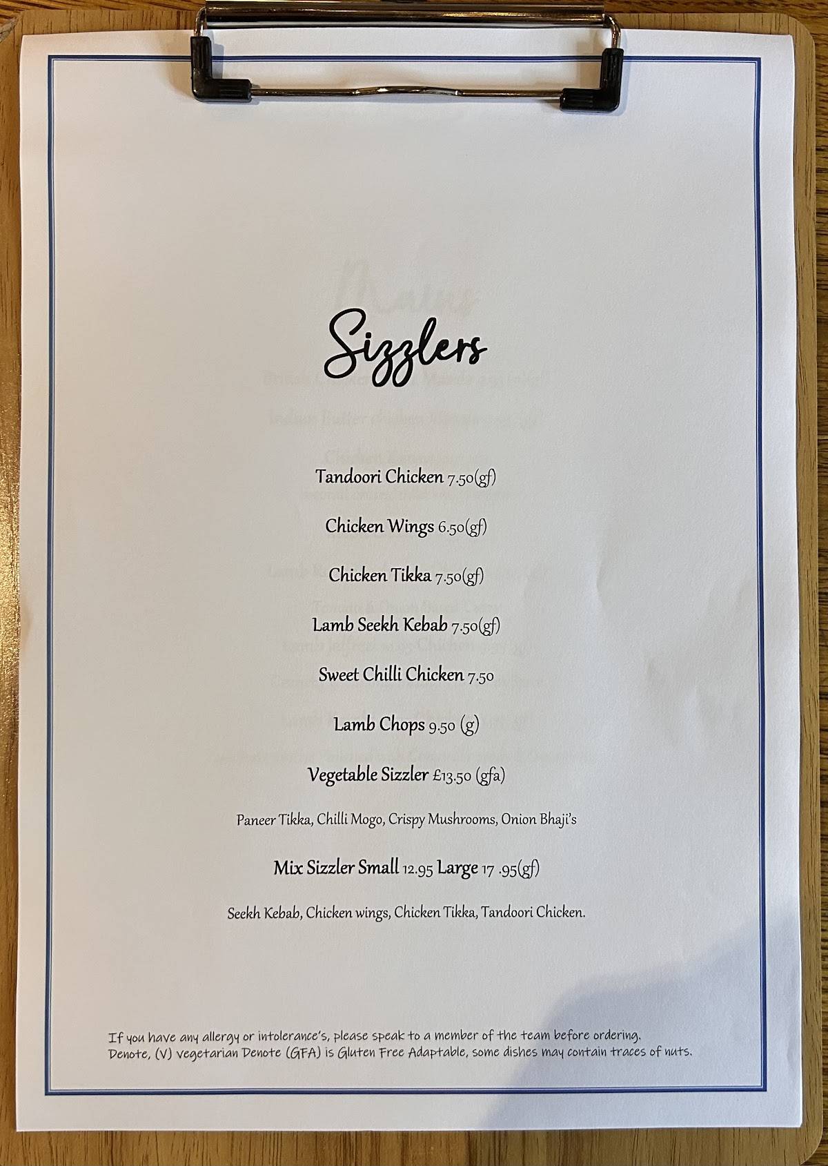 Menu at The Three Crowns pub & bar, Loughborough, Three Crowns