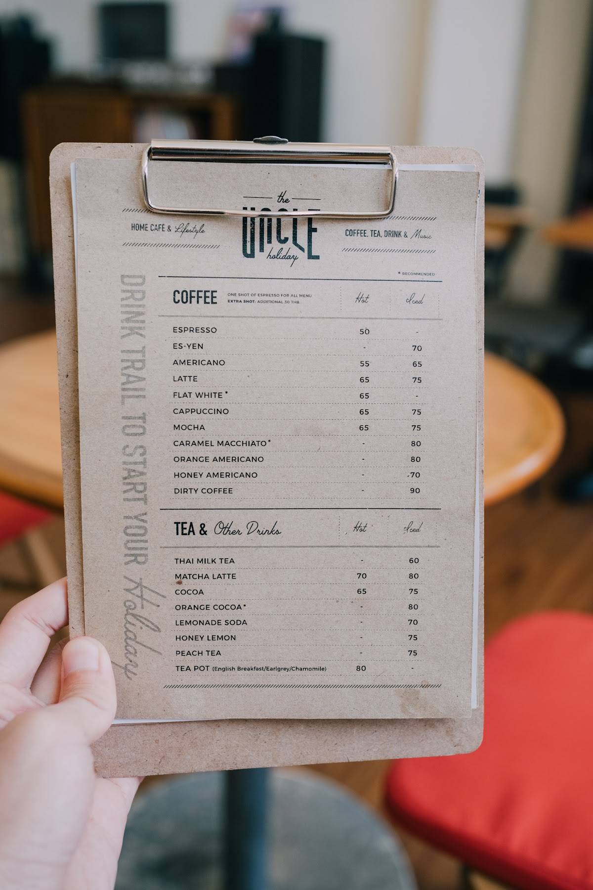 Carta de The UNCLE holiday cafe, Ayutthaya