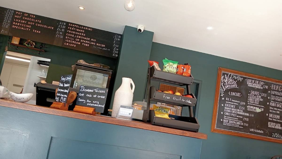 Menu at The Wild Kettle Cafe, Bamford