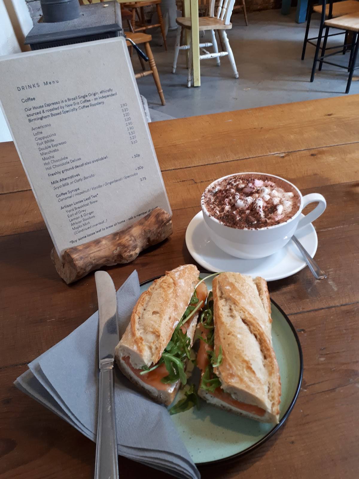 Menu at The Yard Cafe Cotesbach, Lutterworth, Main St