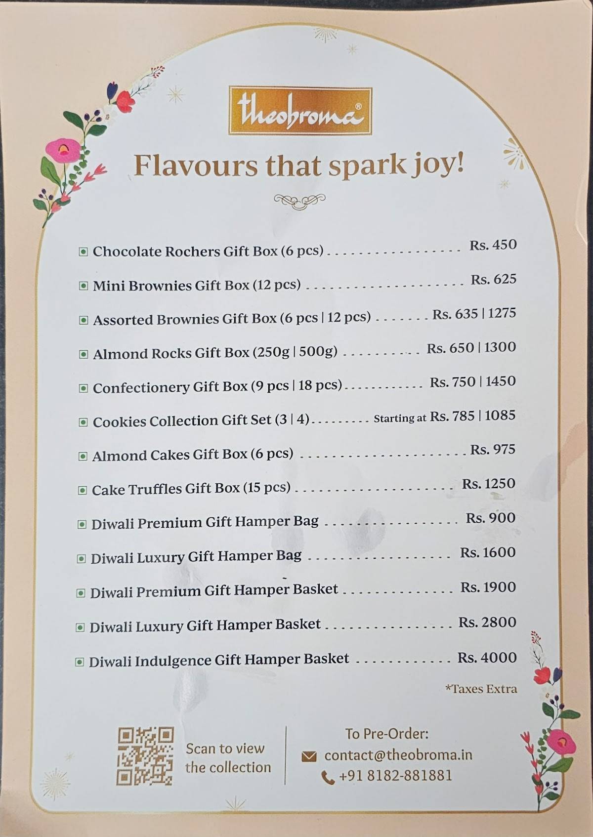 Menu at Theobroma Bakery and Cake Shop - Pimple Saudagar, Pune, Pimpri ...