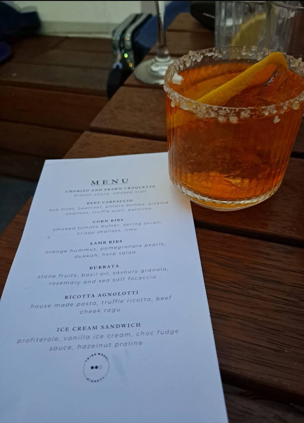 Menu at Third Wheel Highett cafe, Highett