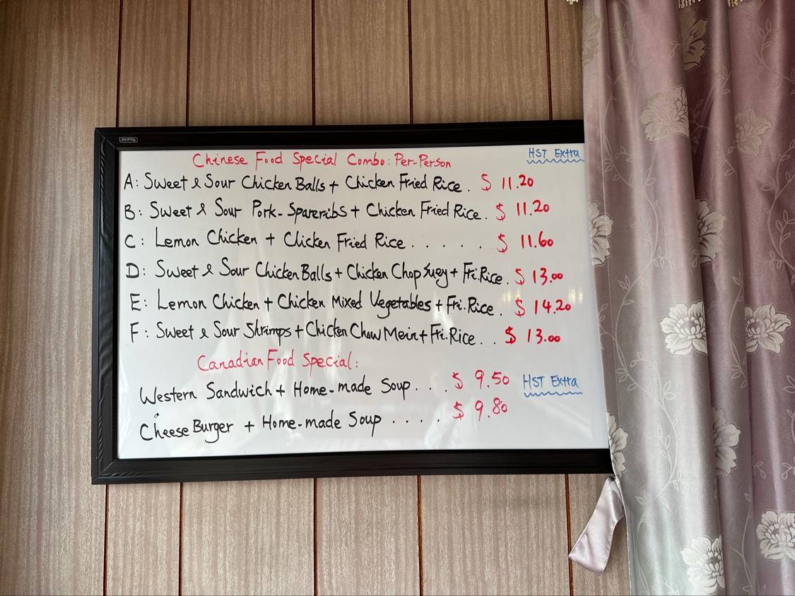 Menu at Three Aces Restaurant, Iron Bridge
