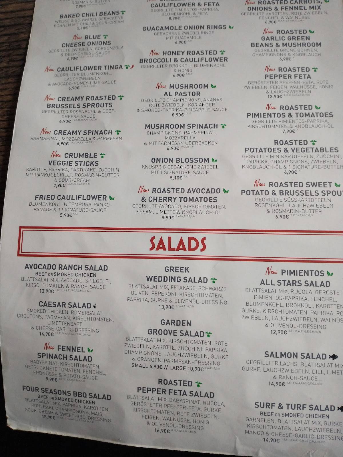 Speisekarte von Timberjacks Kassel steakhaus, Kassel