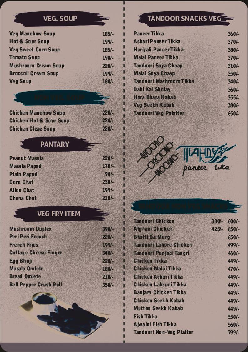 Menu at Tipsy Town BYOB, Gurugram